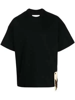 JIL SANDER Patch-detail Cotton T-shirt - Black