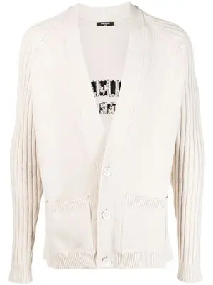 Balmain V Neck Cardigans For Men