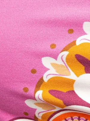 La DoubleJ Sunset Printed Bikini Top - Pink