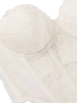 FLEUR DU MAL Bella Embroidered Bustier
