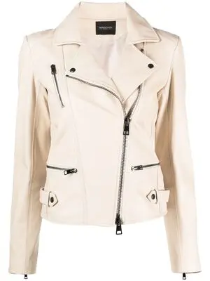 Simonette Ravizza Leather Biker Jacket