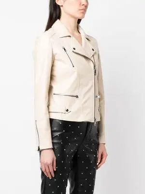 Simonette Ravizza Leather Biker Jacket