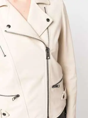 Simonette Ravizza Leather Biker Jacket
