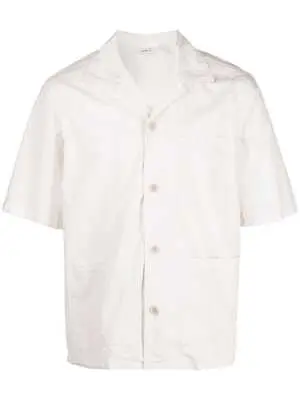 Aspesi Short-sleeve Cotton Shirt - Neutrals