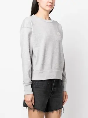Isabel Marant Étoile Shad Logo-embroidered Sweatshirt - Grey