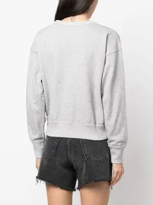Isabel Marant Étoile Shad Logo-embroidered Sweatshirt - Grey