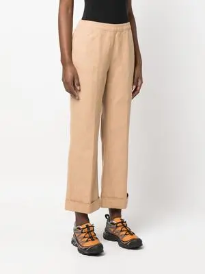 Aspesi Cropped Flared Trousers - Neutrals