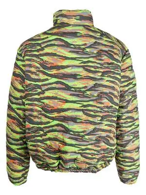 ERL Camouflage Jacquard Padded Jacket - Green