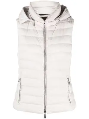 MOORER Padded Gilet With Detachable Hood