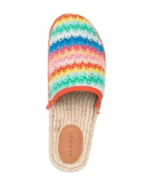 Alanui Over The Rainbow Espadrilles - Green