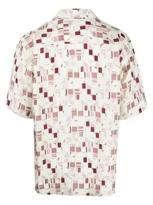 Corneliani Geometric-pattern Silk Shirt