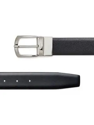 Zegna Engraved Logo Reversible Belt