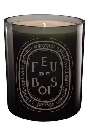 DIPTYQUE Feu De Bois (fire Wood) Large Scented Candle Black Vessel