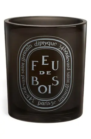 DIPTYQUE Feu De Bois Large Scented Candle - Grey Vessel