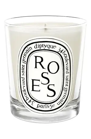 DIPTYQUE Roses Scented Candle - Clear Vessel