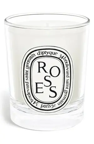 DIPTYQUE Roses Scented Candle - Clear Vessel