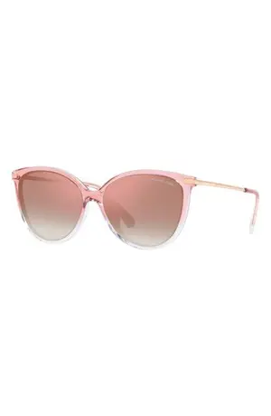 Michael Kors 58mm Gradient Cat Eye Sunglasses - Rose Gold