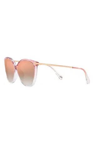 Michael Kors 58mm Gradient Cat Eye Sunglasses - Rose Gold