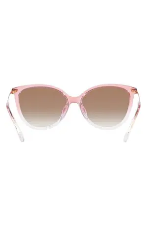 Michael Kors 58mm Gradient Cat Eye Sunglasses - Rose Gold