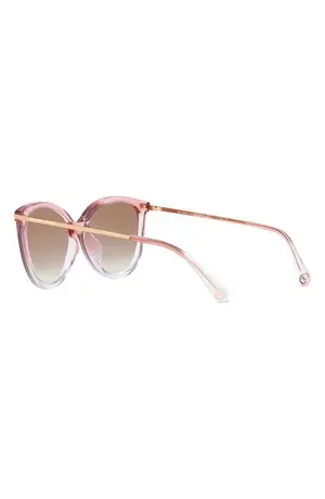 Michael Kors 58mm Gradient Cat Eye Sunglasses - Rose Gold
