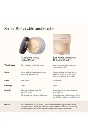 Laura Mercier Real Flawless Luminous Perfecting Talc-free Pressed Powder - Translucent