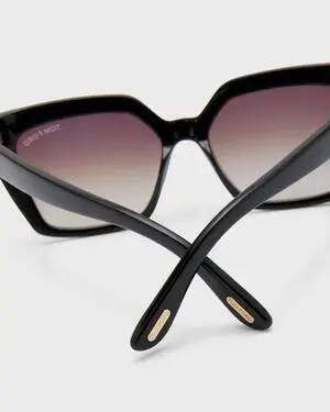 TOM FORD Winona Cat-eye Sunglasses - Pink/violet