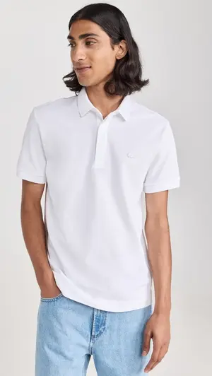 Lacoste Stretch Cotton Paris Polo - White