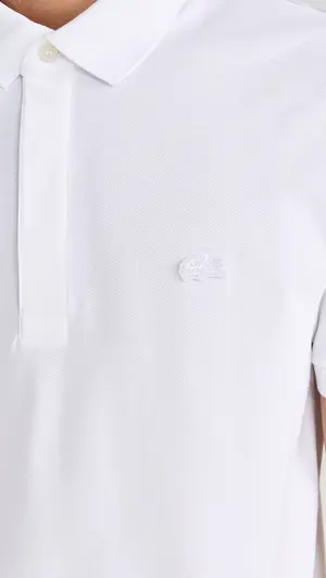 Lacoste Stretch Cotton Paris Polo - White