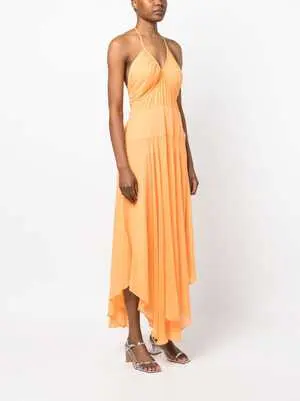 Dkny Crinkle Rayon Maxi Dress