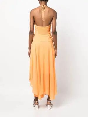 Dkny Crinkle Rayon Maxi Dress