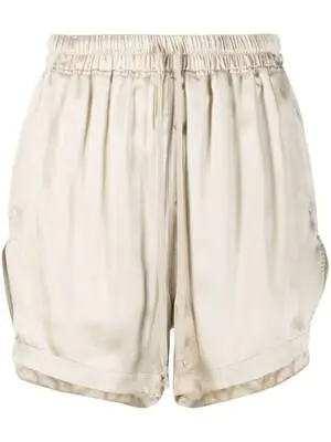 Rick Owens Drawstring Silk Shorts