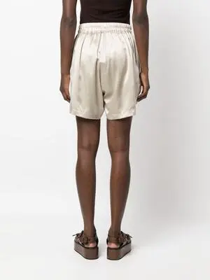 Rick Owens Drawstring Silk Shorts