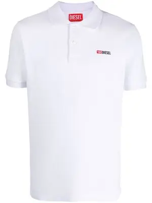 DIESEL® T-smith-div Cotton Polo Shirt - White