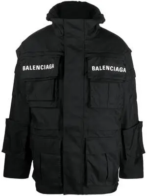 Balenciaga Logo-print Oversized Technical Parka