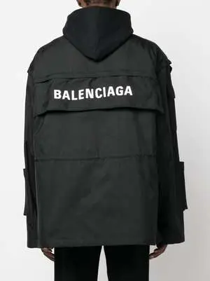Balenciaga Logo-print Oversized Technical Parka