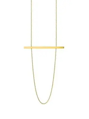 Shihara 18kt Yellow Bar Slider Necklace