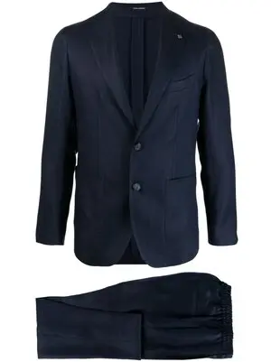 Tagliatore Logo-appliqué Single-breasted Suit
