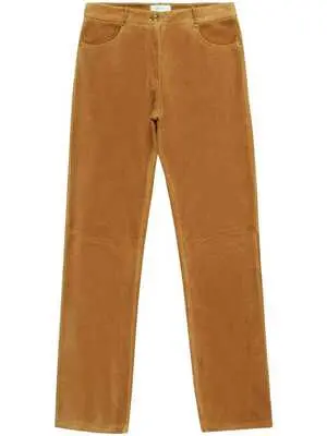 Bally Leather Straight-leg Trousers