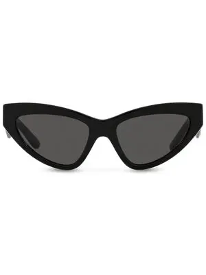 Dolce & Gabbana Logo Cat-eye Sunglasses - Black