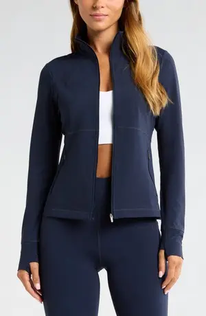 Zella Zella Studio Luxe Performance Jacket Navy Sapphire
