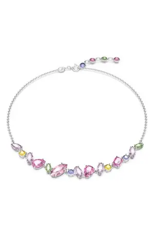 SWAROVSKI Gema Frontal Necklace - Pink