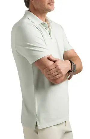HYPERNATURAL El Capitán Classic Fit Supima® Cotton Blend Piqué Golf Polo - Fresh Mint