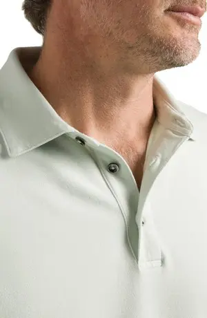 HYPERNATURAL El Capitán Classic Fit Supima® Cotton Blend Piqué Golf Polo - Fresh Mint
