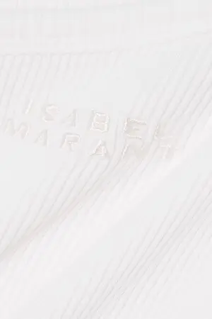 Isabel Marant Tresia One-shoulder Ribbed Cotton-jersey Tank