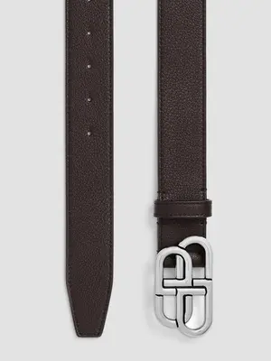 Balenciaga Bb Large Belt - Espresso