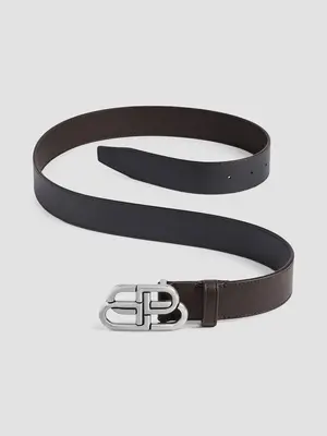 Balenciaga Bb Large Belt - Espresso