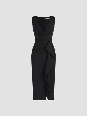 KAY UNGER Brynn Stretch Crepe Sheath Dress