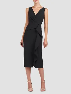KAY UNGER Brynn Stretch Crepe Sheath Dress