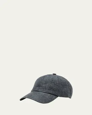 VARSITY HEADWEAR Varsity Headwear Linen Baseball Cap Iron Grey