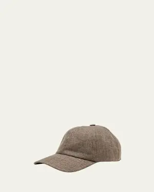 VARSITY HEADWEAR Varsity Headwear Linen Baseball Cap Khaki